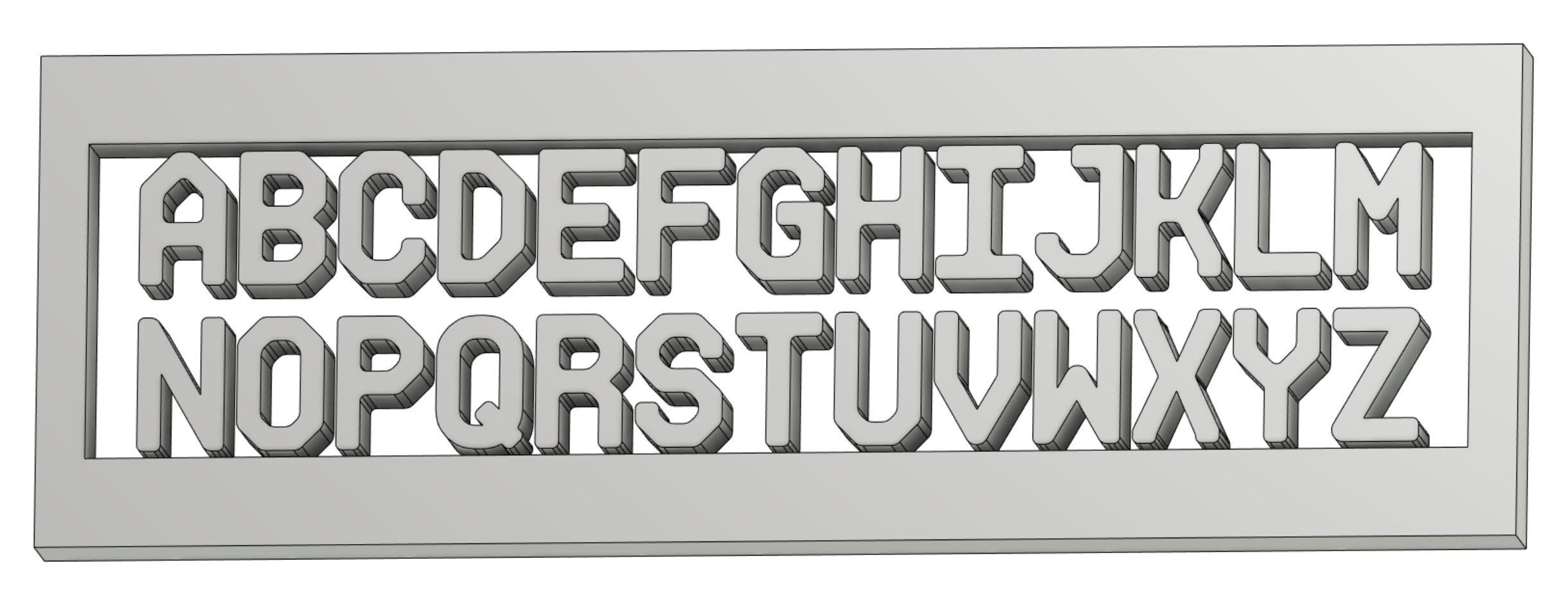 Alphabet Board Kids Toy CAD Digital File for CNC - Etsy