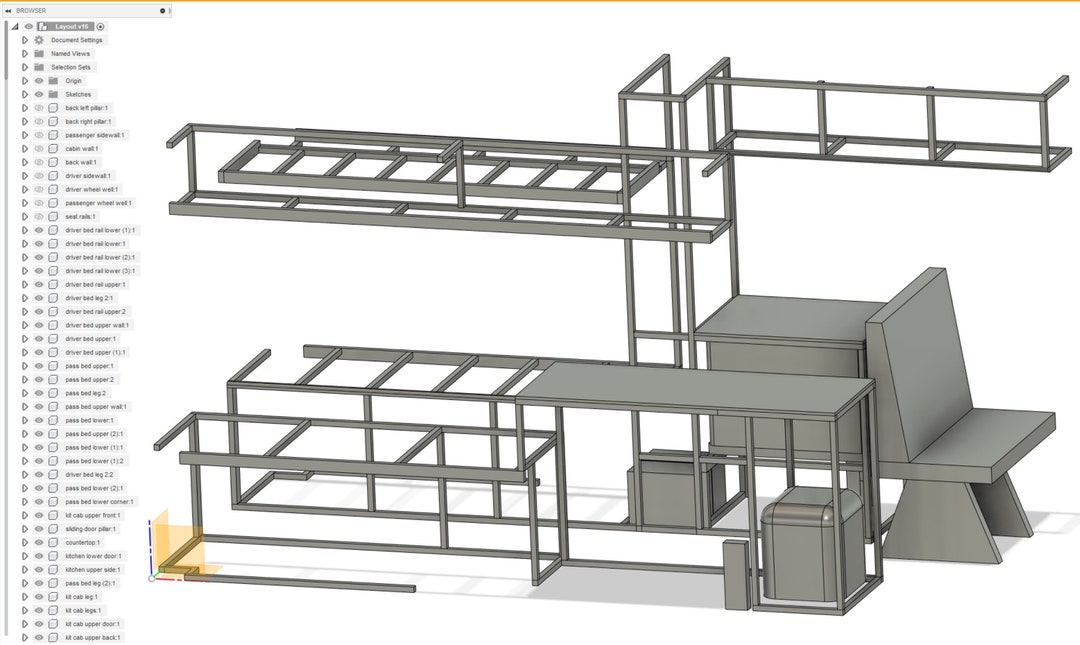 Ford Transit 2020 - 8020 Extrusion Plans - Sketchup or Fusion 360 ...