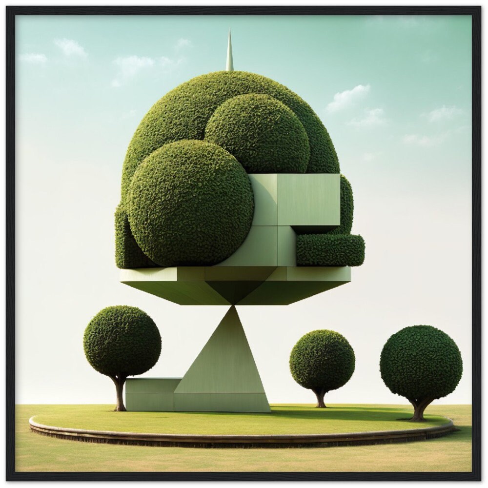 Topiary Trees Wall Art, Wall Decor, Home Decor, Modern, Contemporary ...