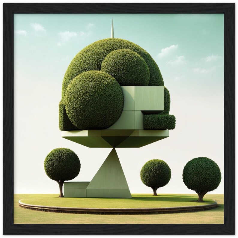 Topiary Trees Wall Art, Wall Decor, Home Decor, Modern, Contemporary ...