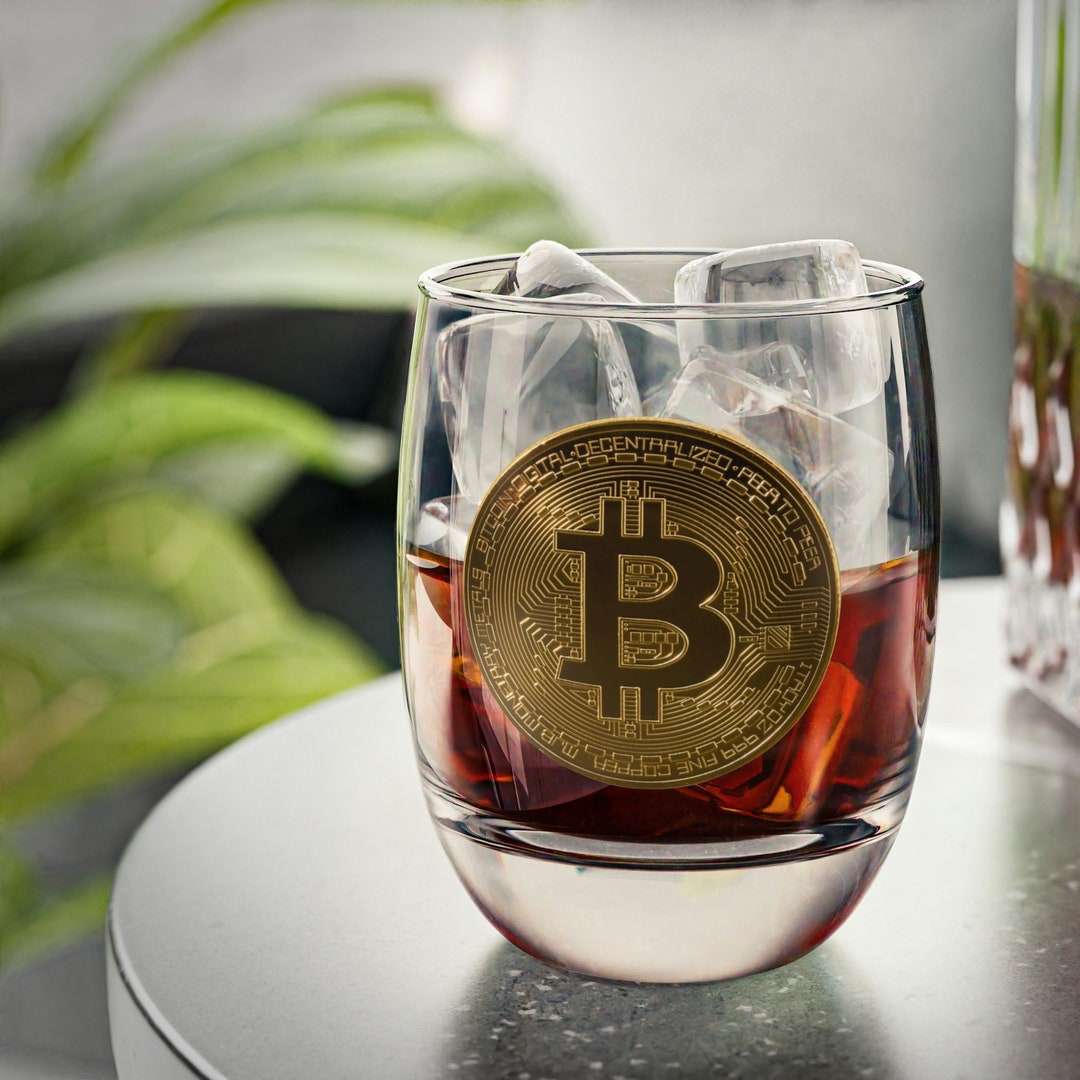 Bitcoin Whiskey Glass, Bitcoin, Satoshi, Cryptocurrency, Whiskey ...