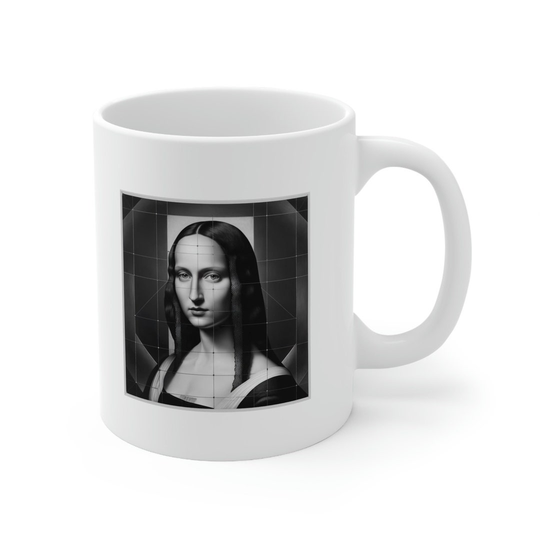Mona Lisa Reimagined, Mona Lisa Mug, Coffee Mug, Unique Mug, Coffee ...