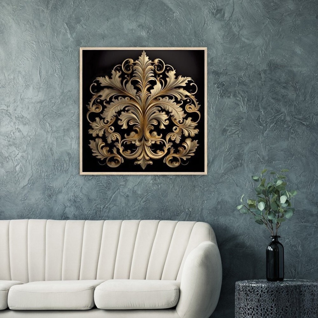 Baroque Wall Art, Wooden Frame, Baroque, Rococo, Italian Art, Roman Art ...