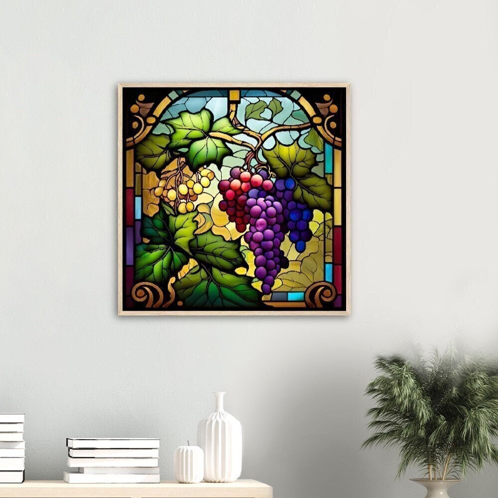 Grapes, Grape Vine, Grapes Wall Art, Grapes Decor, Home Decor, Kitchen ...