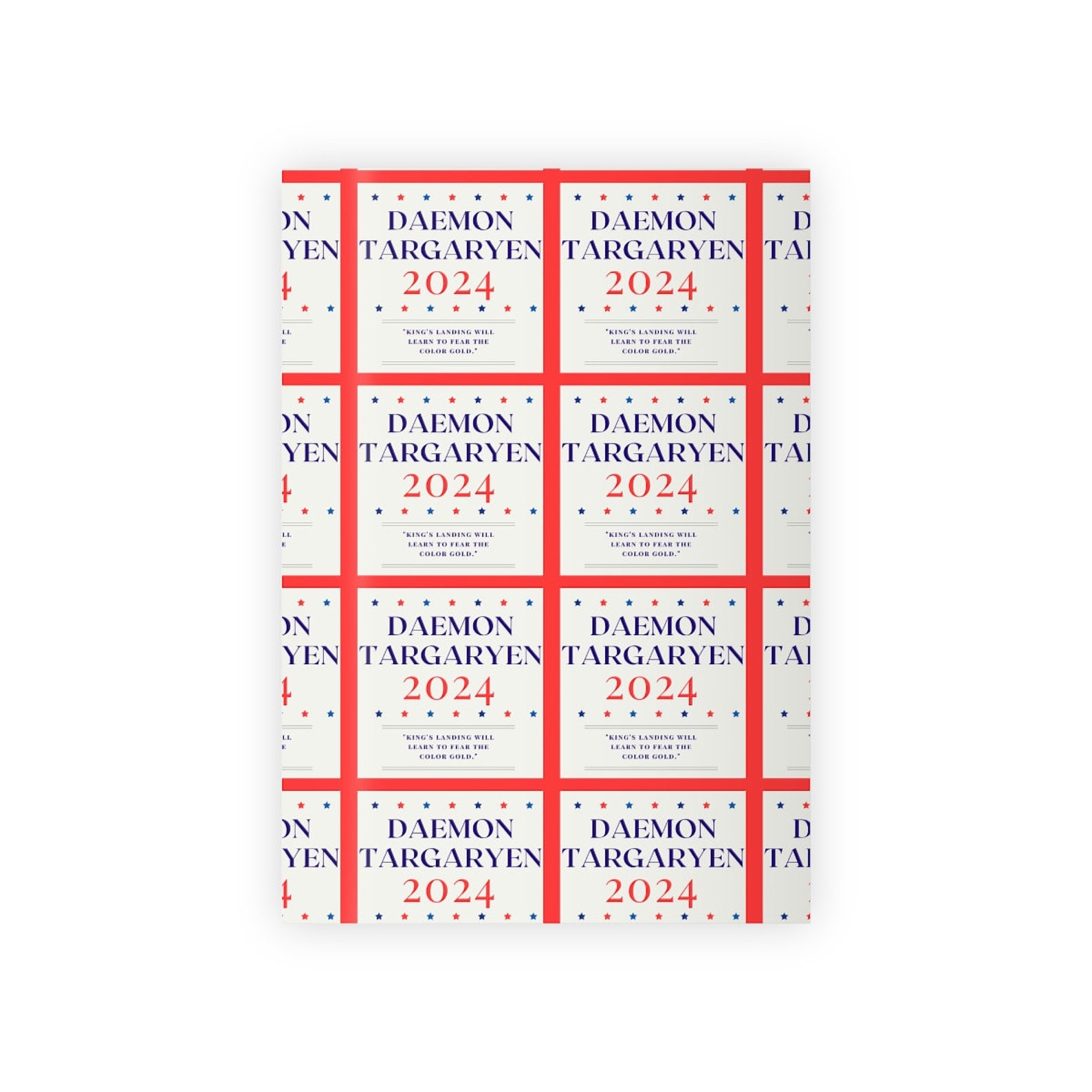 Daemon Targaryen Gift Wrapping Paper Roll, Daemon Targaryen for ...