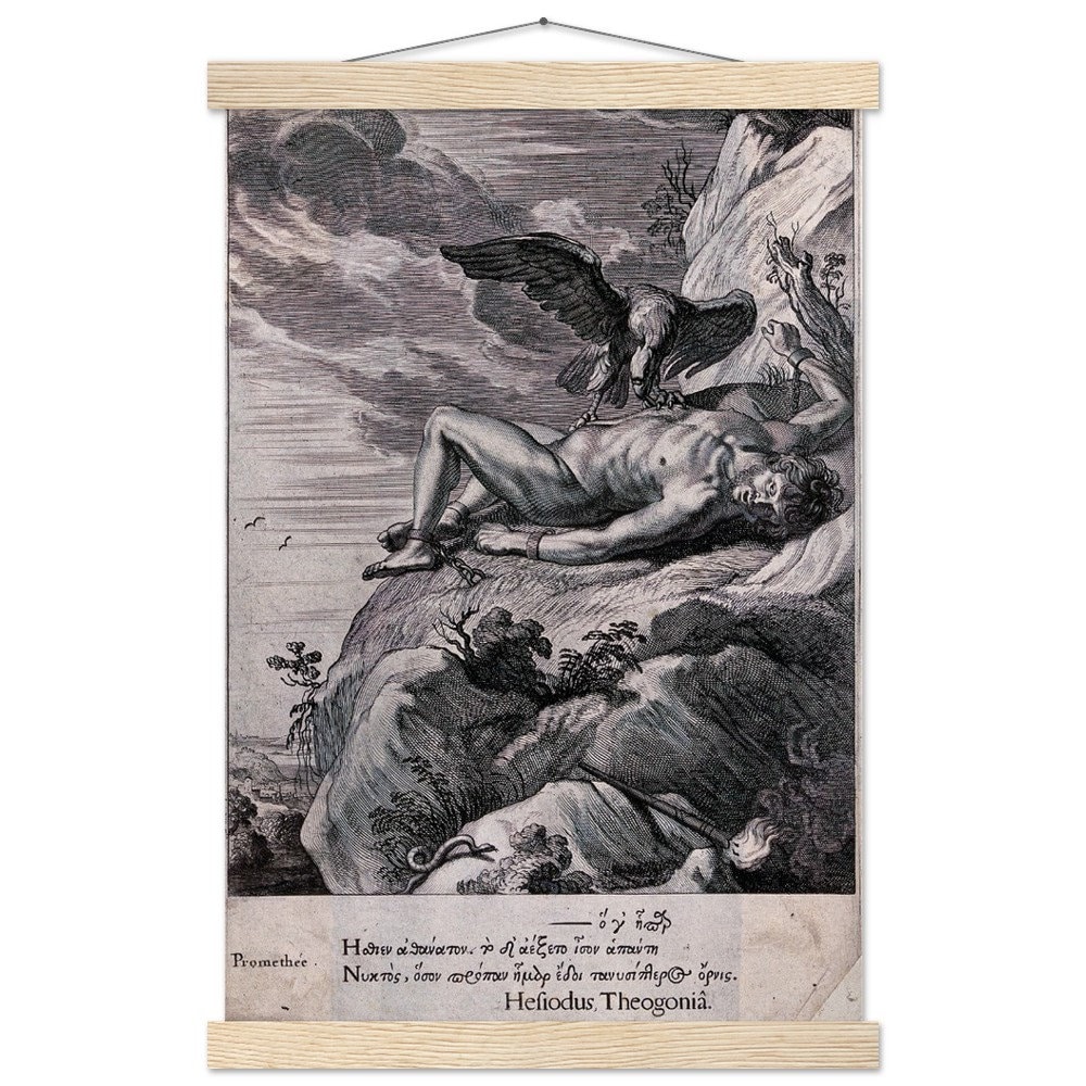 Prometheus Wall Art, Prometheus Bound, Greek Mythology, Fire God, Titan ...