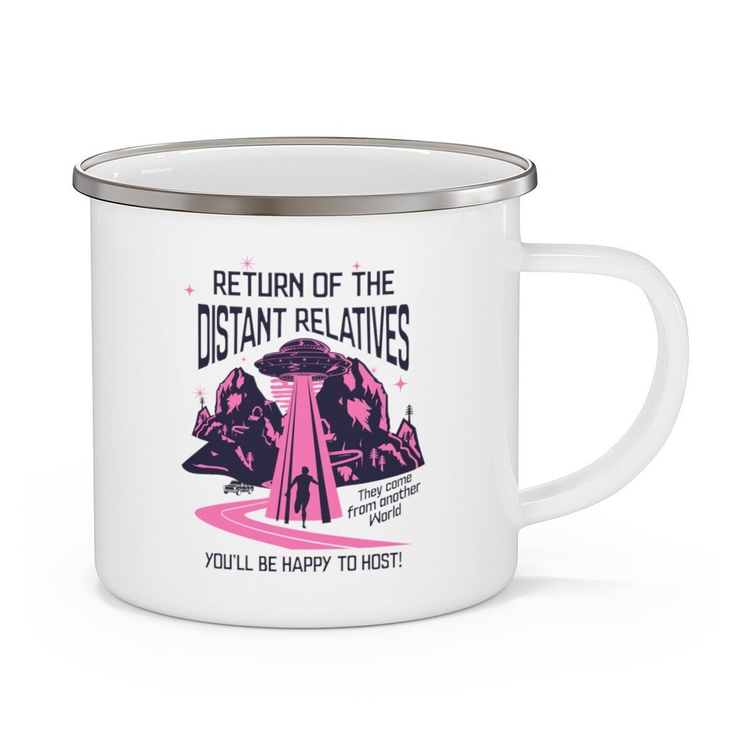UFO Camp Mug, 12 Oz, Alien Camp Mug, UFO Coffee Mug, Extraterrestrial ...