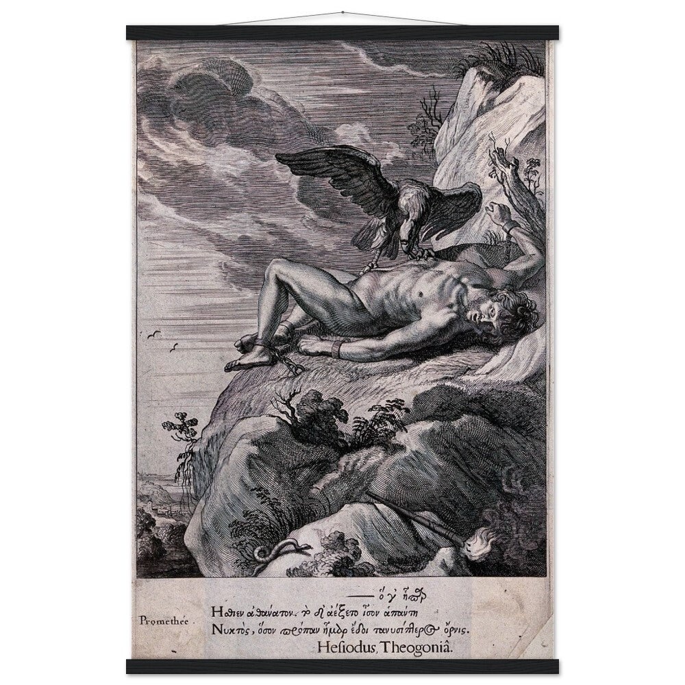 Prometheus Wall Art, Prometheus Bound, Greek Mythology, Fire God, Titan ...
