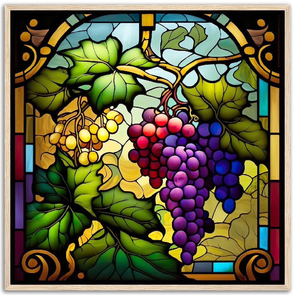 Grapes, Grape Vine, Grapes Wall Art, Grapes Decor, Home Decor, Kitchen ...
