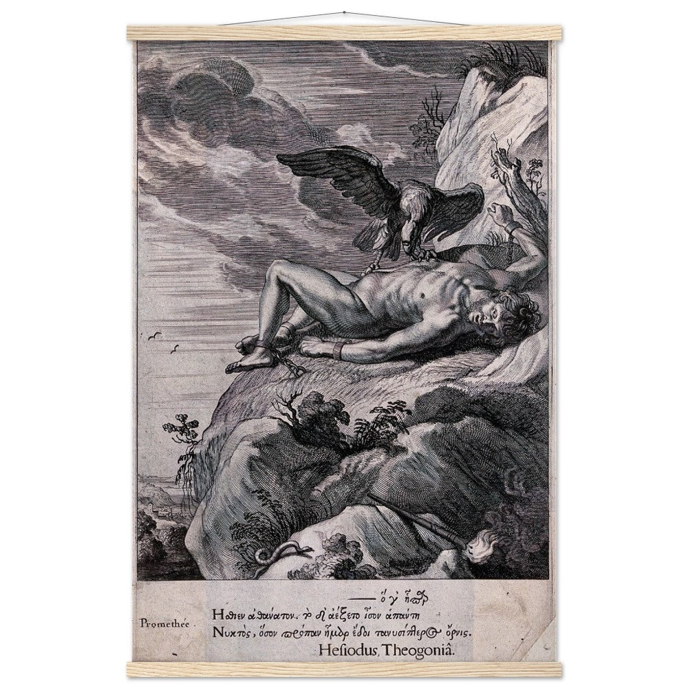 Prometheus Wall Art, Prometheus Bound, Greek Mythology, Fire God, Titan ...
