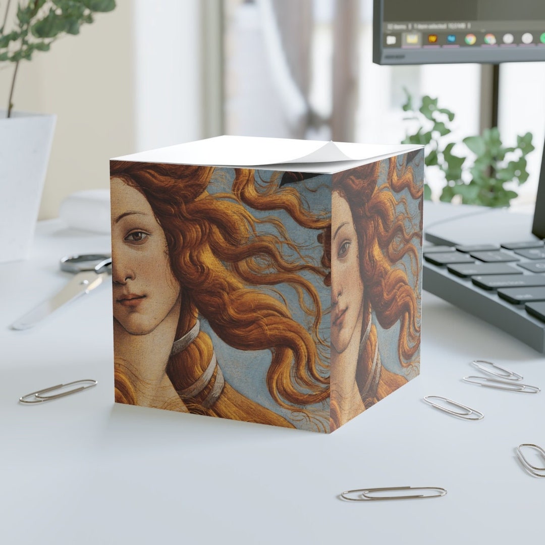 Venus Note Cube Birth of Venus Sticky Notes Sandro - Etsy