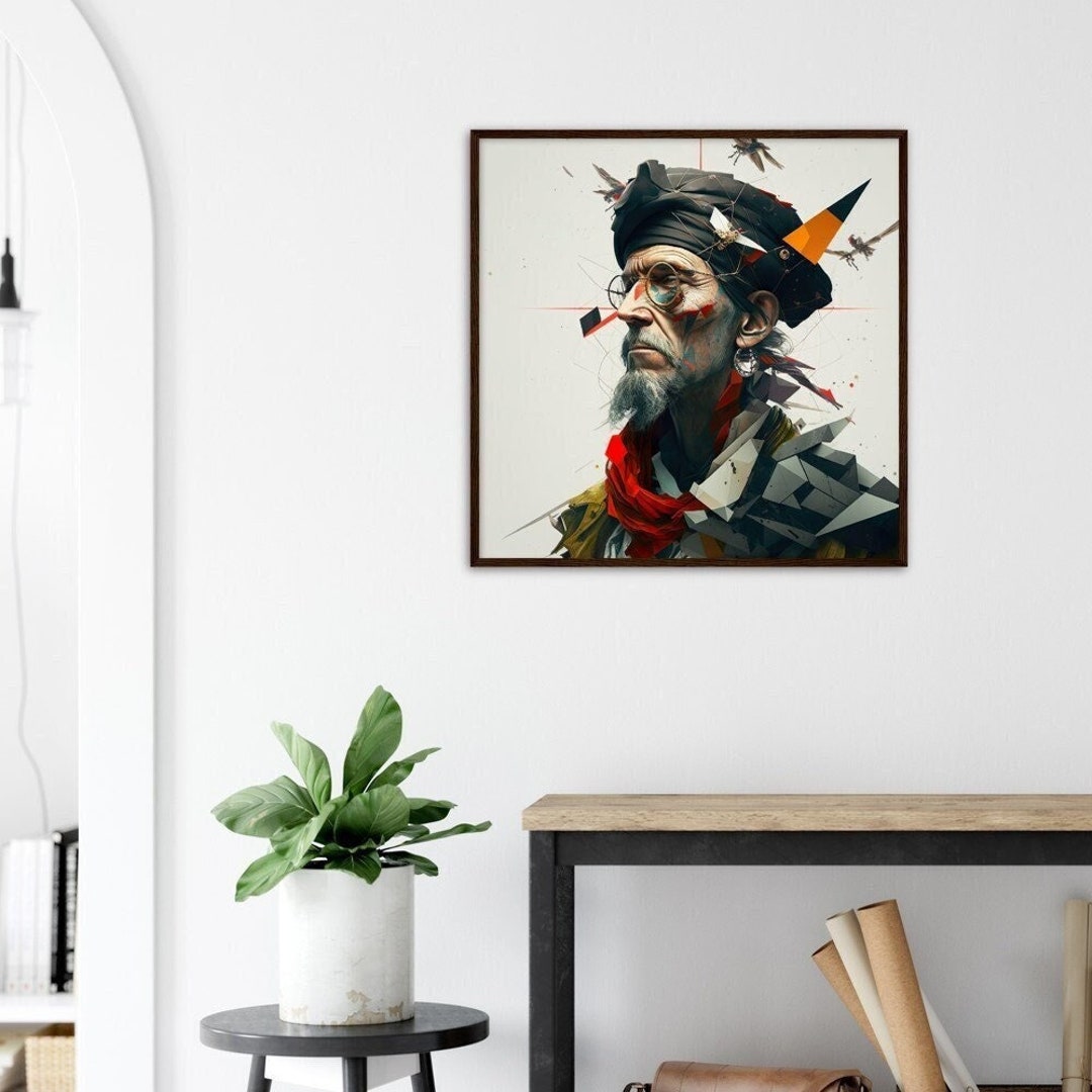 Pirate Wall Art, Wooden Frame, Pirate Art, Pirate Wall Decor, Pirate ...