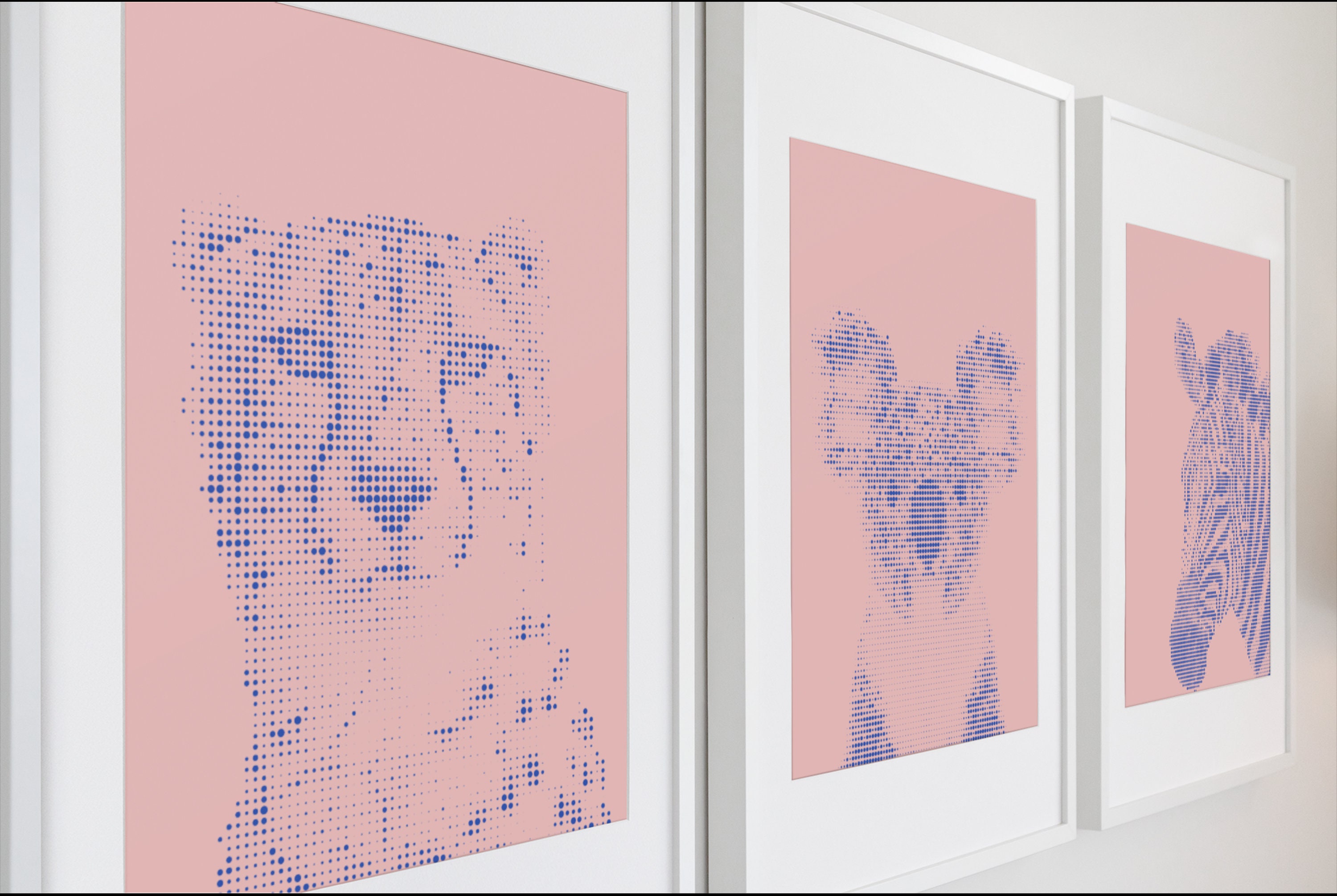 Unique and Abstract Dot Animal Art in One Pack, 5 Animals, 3 Colors ...