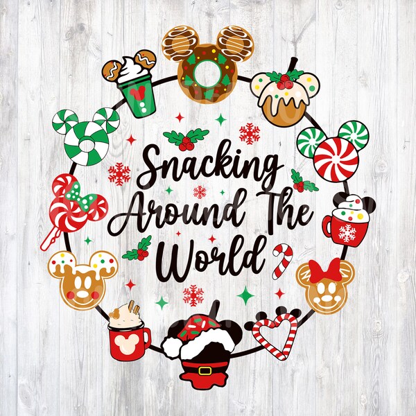 Snacking Around the World Svg - Etsy