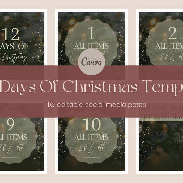 12 Days of Christmas Svg - Etsy