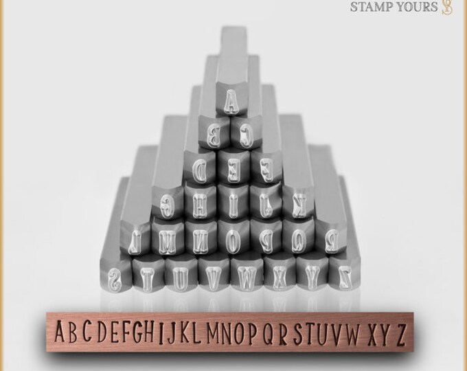 STAMP YOURS - Metal Font Stamps - Hot Cakes - Uppercase - Etsy