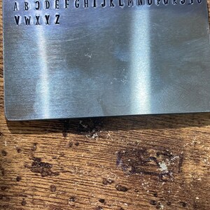 STAMP YOURS Metal Font Stamps Hot Cakes Uppercase - Etsy