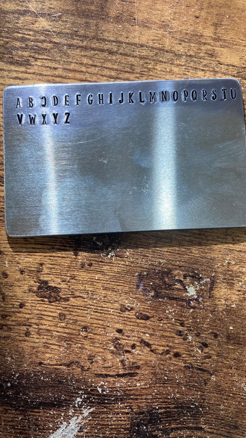 STAMP YOURS Metal Font Stamps Hot Cakes Uppercase - Etsy