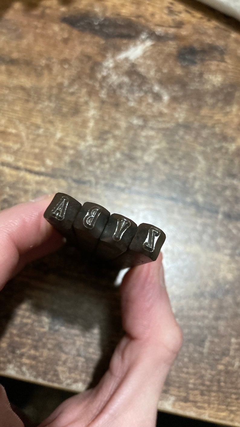 STAMP YOURS Metal Font Stamps Hot Cakes Uppercase - Etsy