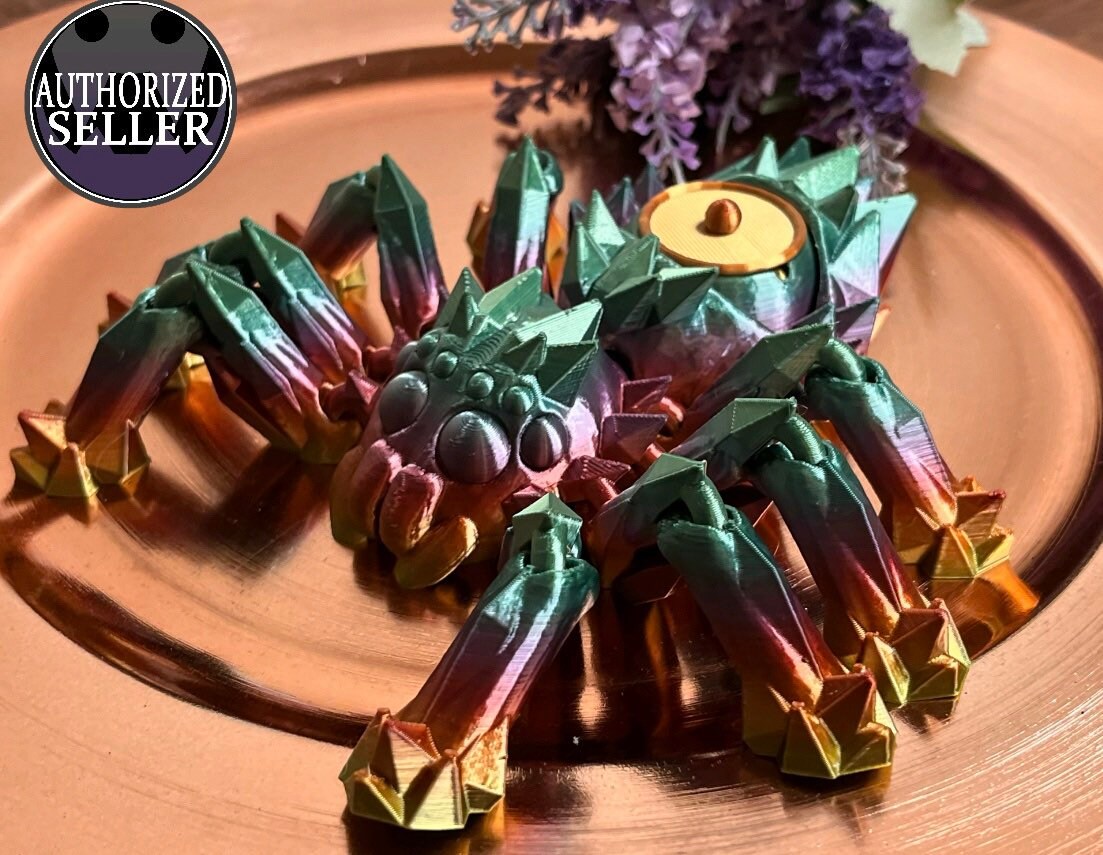 Articulated Spider Fidget Toy Spider Toy Halloween Gift - Etsy