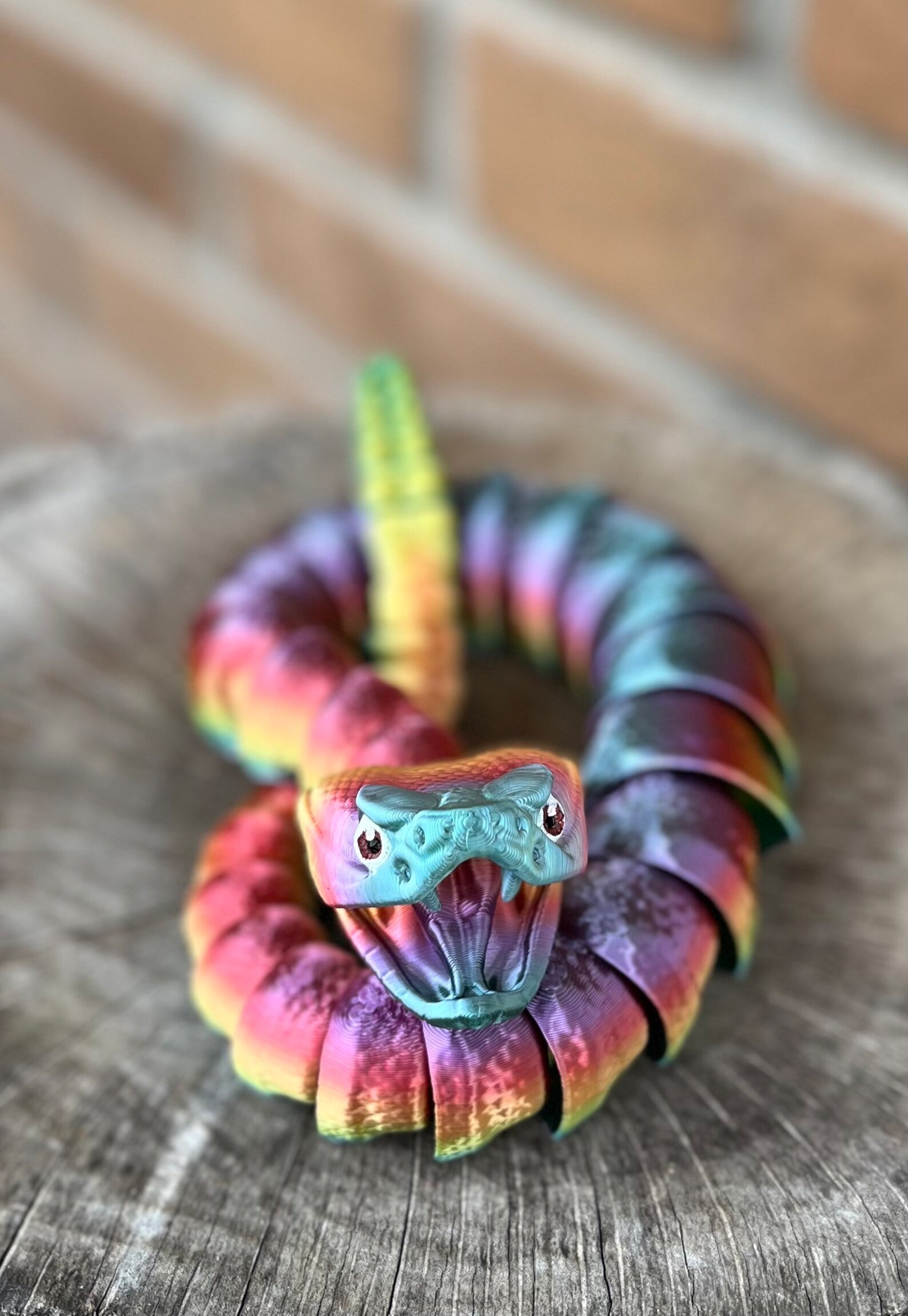 Articulated Rattle Snake Fidget, Snake Fidget Toy, Snake Toy, ASMR ...
