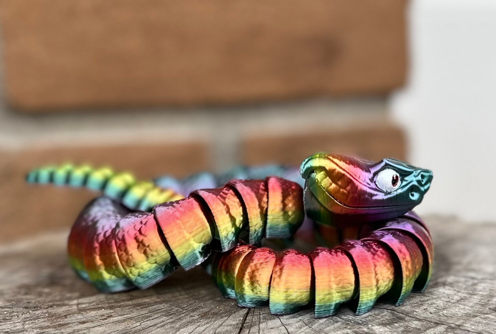 Articulated Rattle Snake Fidget, Snake Fidget Toy, Snake Toy, ASMR ...