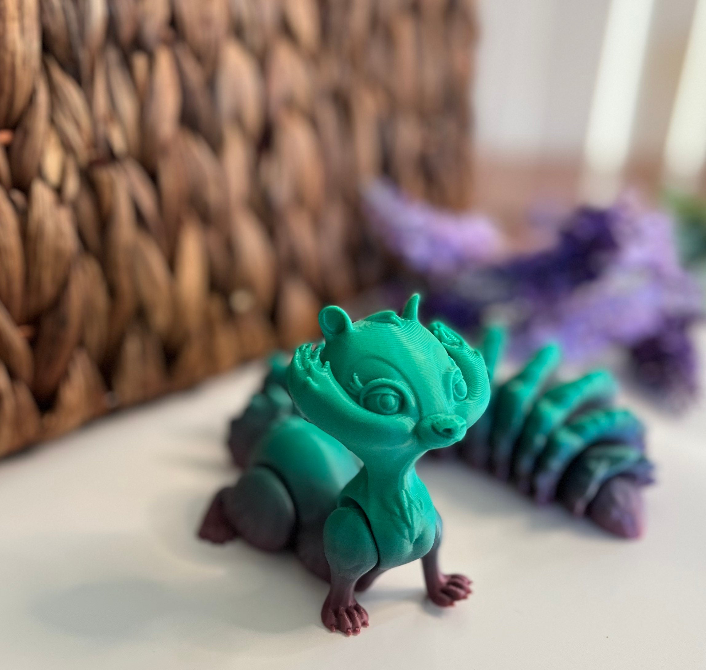 Flexi Squirrel, Articulated Fidget Toy, Desk Pet, Squirrel Toy, ASMR ...