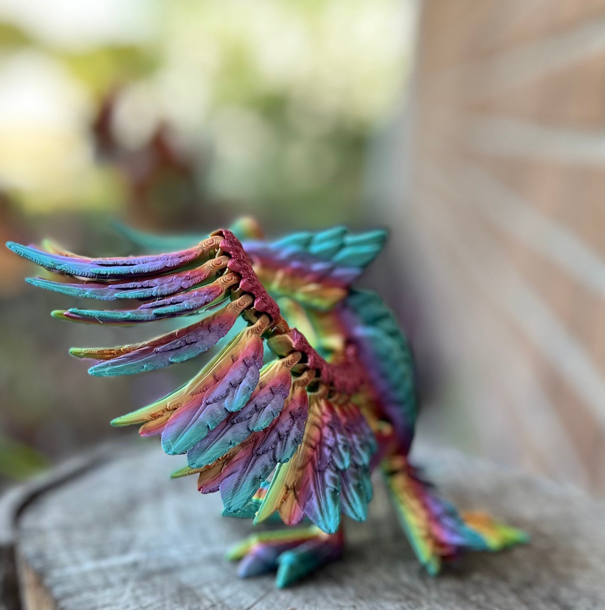 Phoenix Toy, Articulated Phoenix, Flexi Phoenix, 3D Printed Desk Pet ...