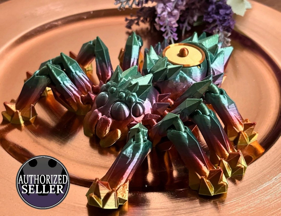 Articulated Spider Fidget Toy Spider Toy Halloween Gift - Etsy