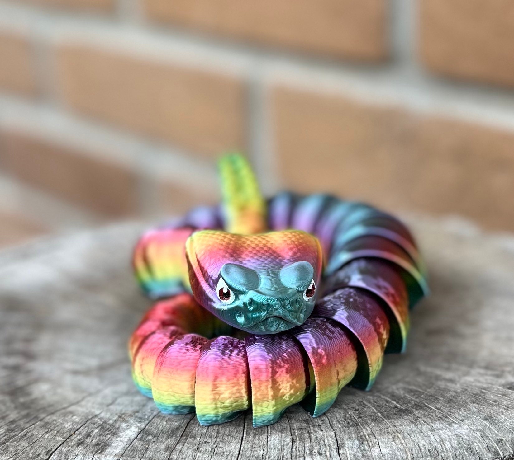 Articulated Rattle Snake Fidget, Snake Fidget Toy, Snake Toy, ASMR ...