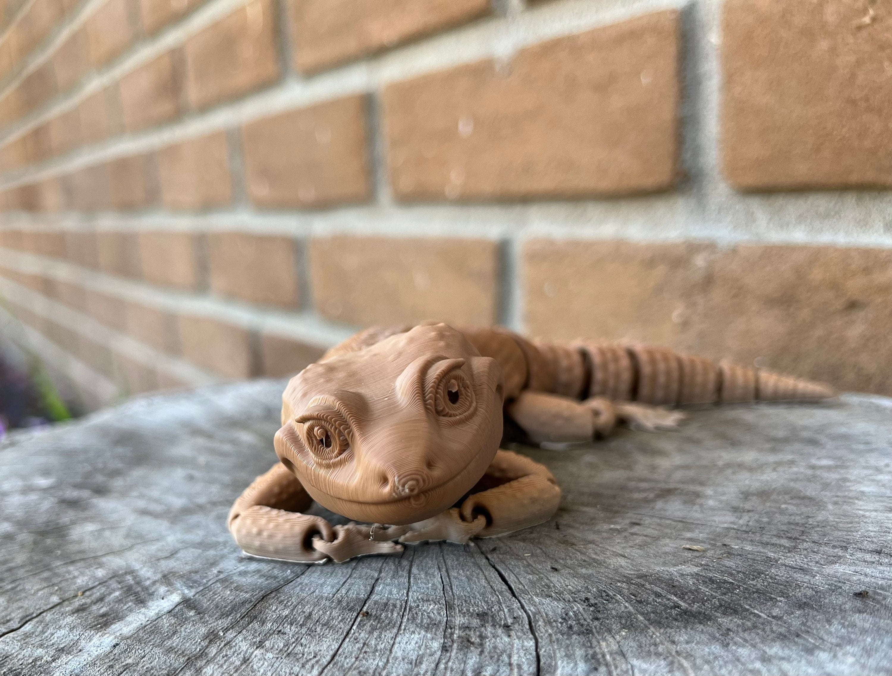 Leopard Gecko, Articulated Gecko Fidget Toy, 3D Printed Desk Pet ...