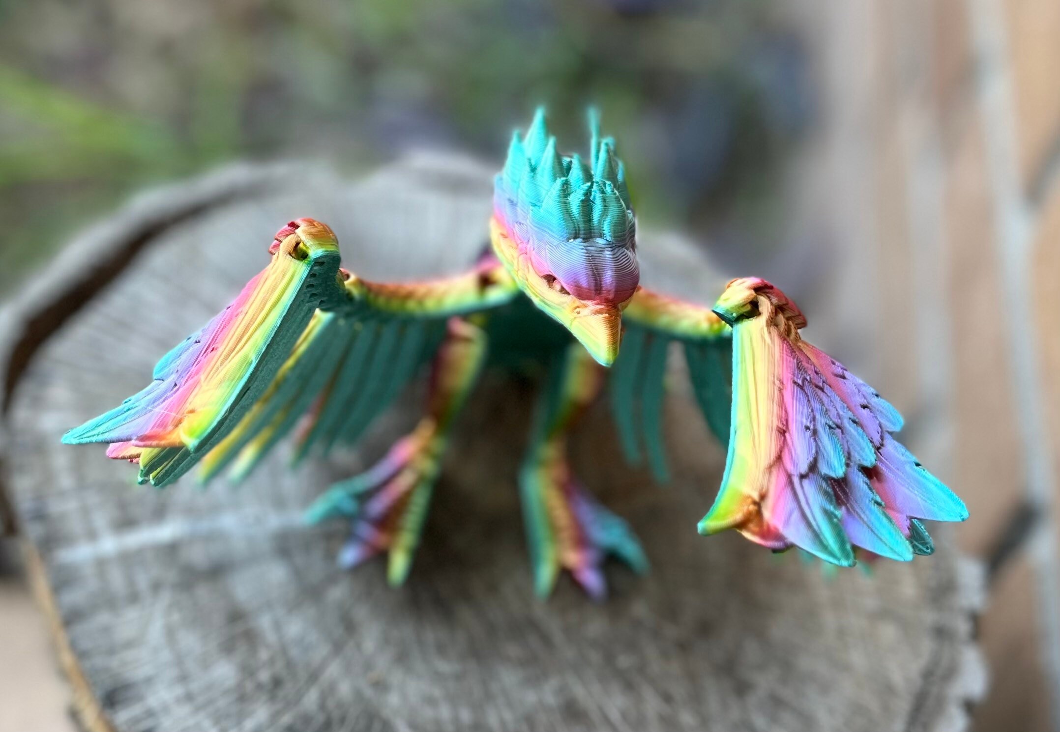 Phoenix Toy, Articulated Phoenix, Flexi Phoenix, 3D Printed Desk Pet ...