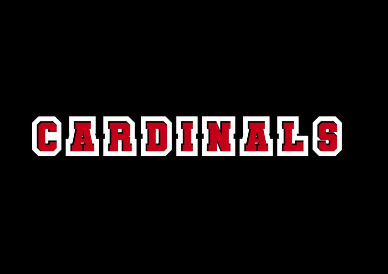 Cardinals Typography Design, Fully Editable Bills Football SVG, PNG ...