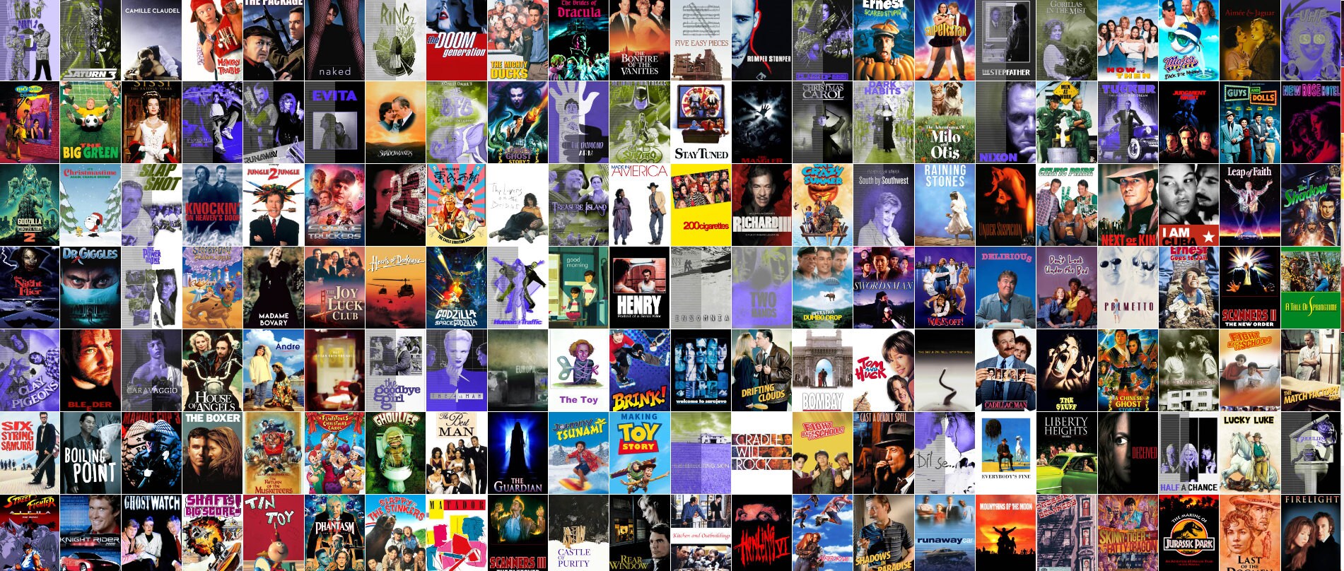 90's Movie Posters Collection Over 700 High-quality Digital Posters ...