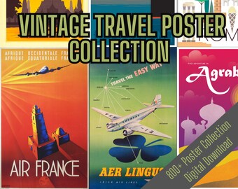 140 Vintage Travel Posters / SVG Vintage Travel Poster / - Etsy