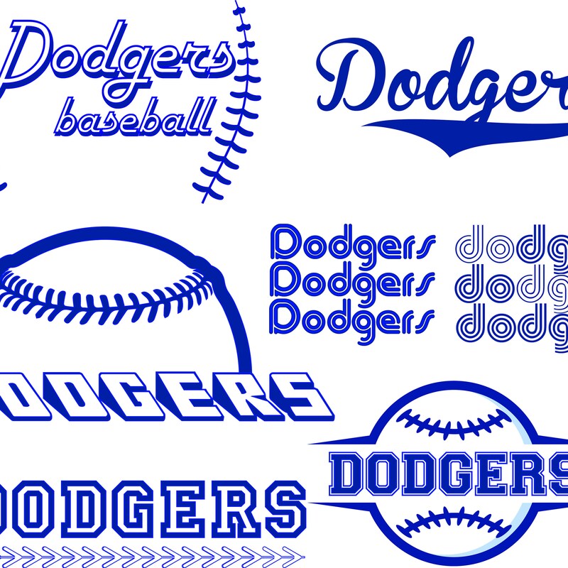 Dodgers Clipart - Etsy