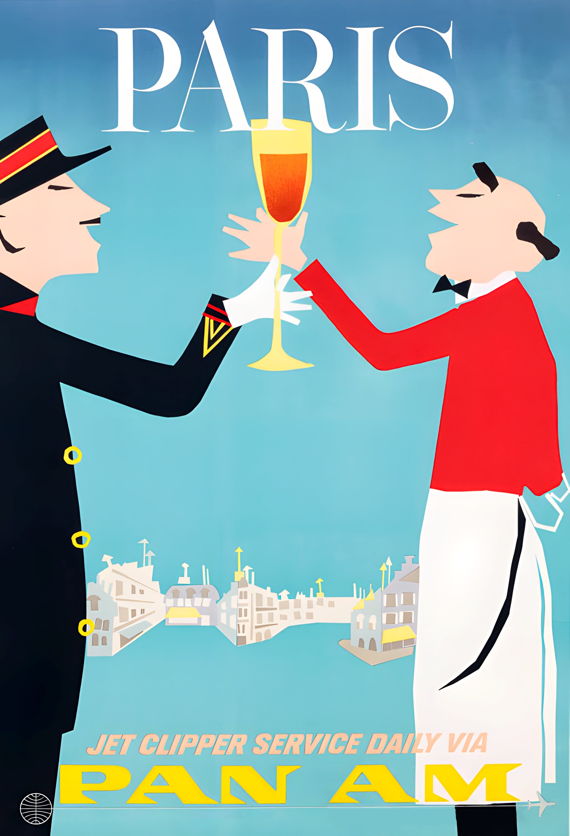 Vintage Pan American Airlines 1960's Travel Posters Set 1 of 3 London ...