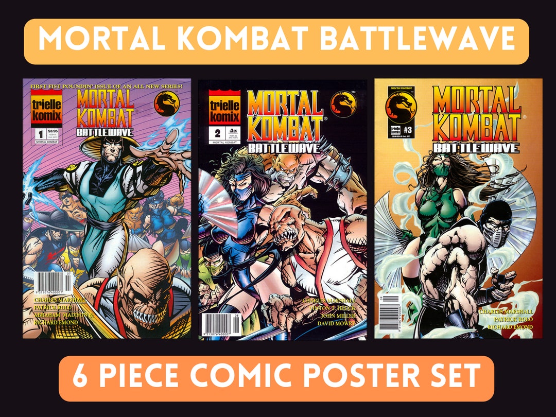 Mortal Kombat Battlewave Comic Covers Poster Set 6 Ultra High ...