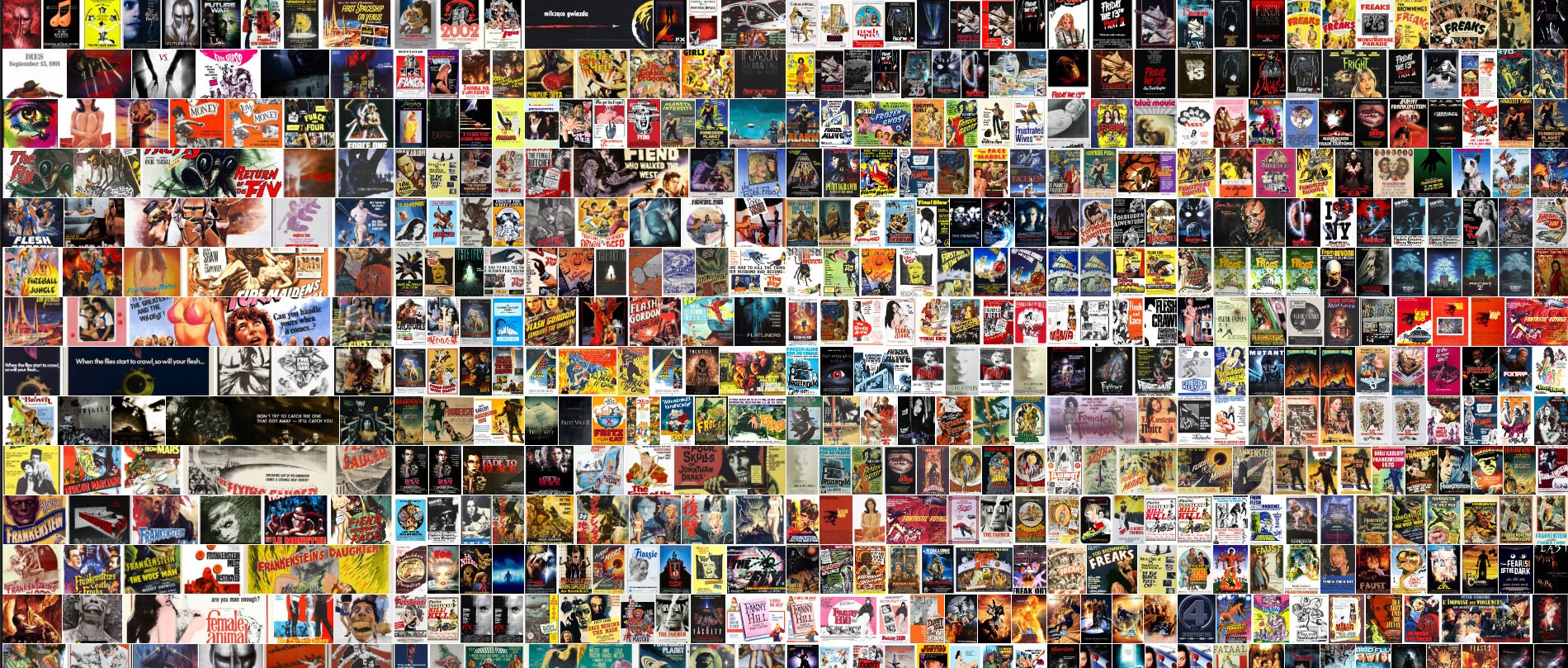 600 PCS Movie Poster Prints Wall Collage Kit f Titles Library Vintage ...