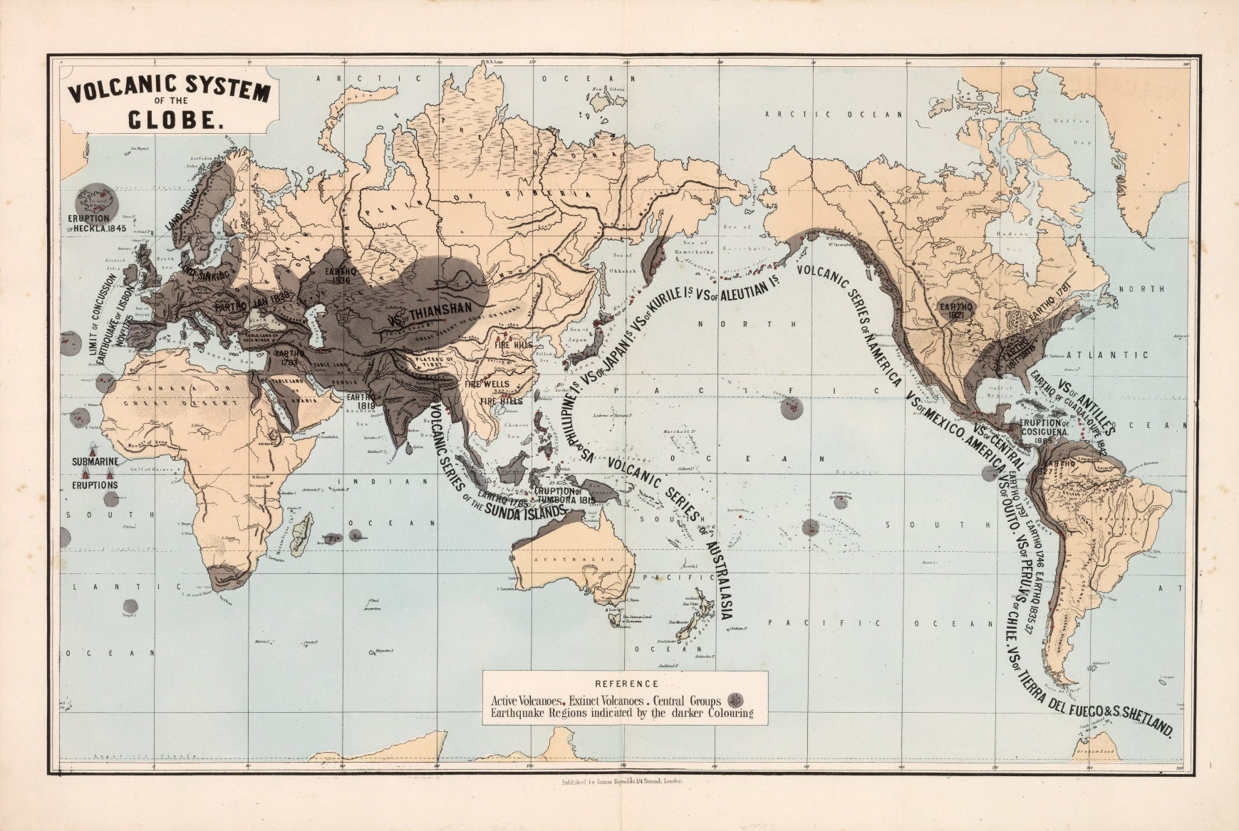 Physical Geography Map Set 1862 Large Color Diagrams 6 Digitally ...
