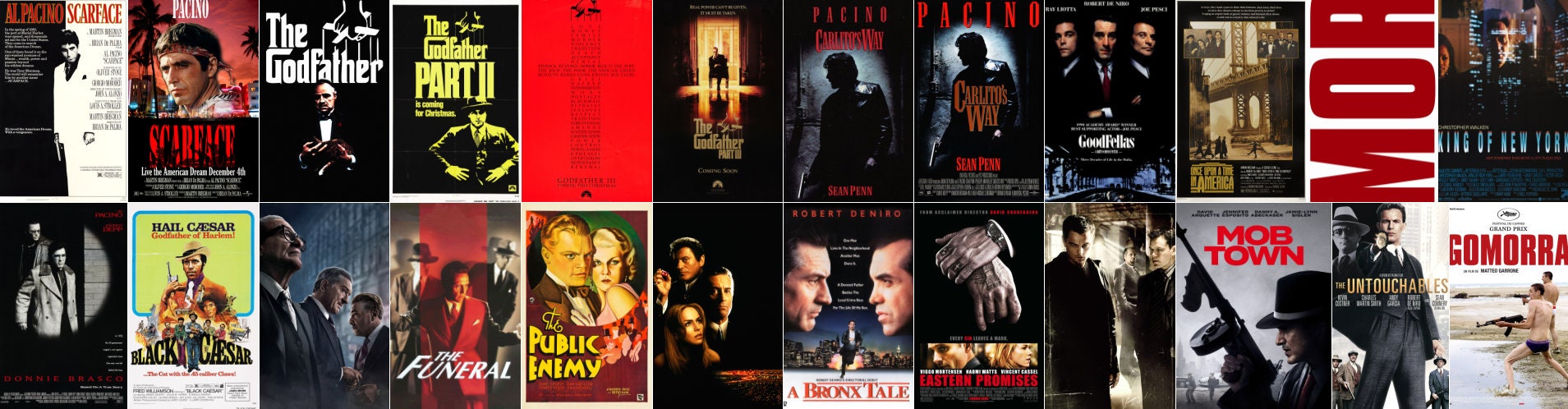 Mafia Movie Poster Collection. Downloadable Set of 25 HD Posters From ...
