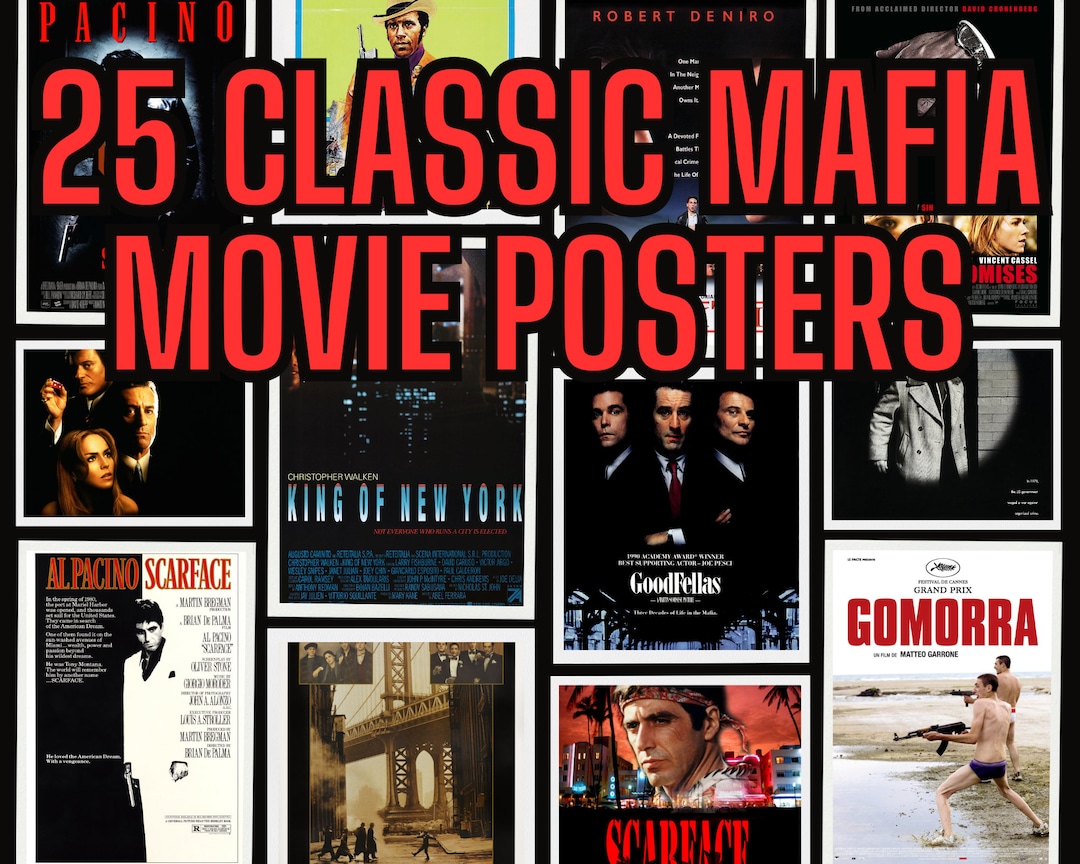 Mafia Movie Poster Collection. Downloadable Set of 25 HD Posters From ...