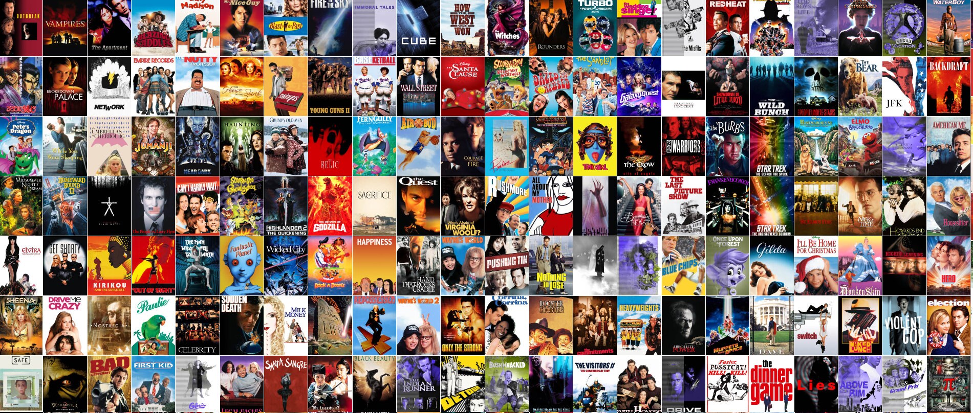 90's Movie Posters Collection Over 700 High-quality Digital Posters ...