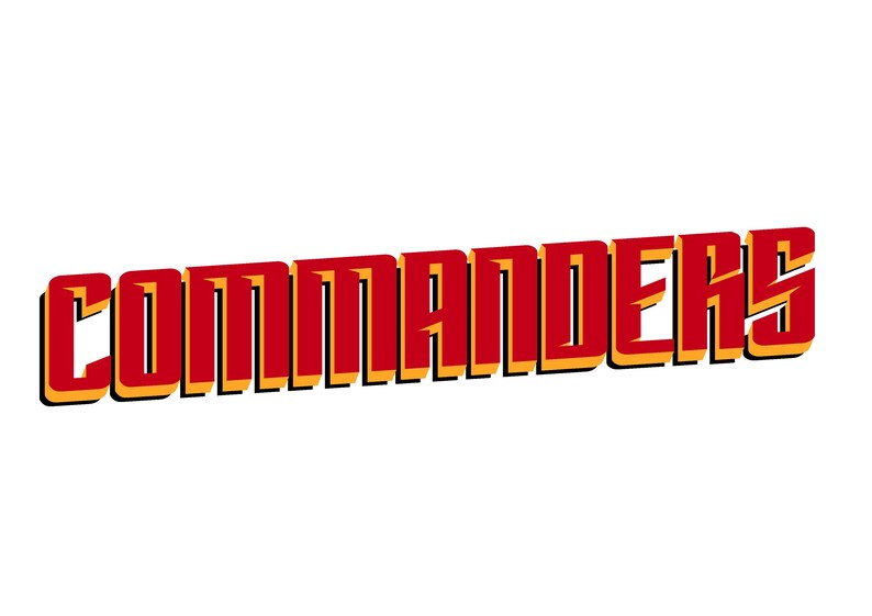 Commanders Typography Design, Fully Editable Graphic Football SVG PNG ...