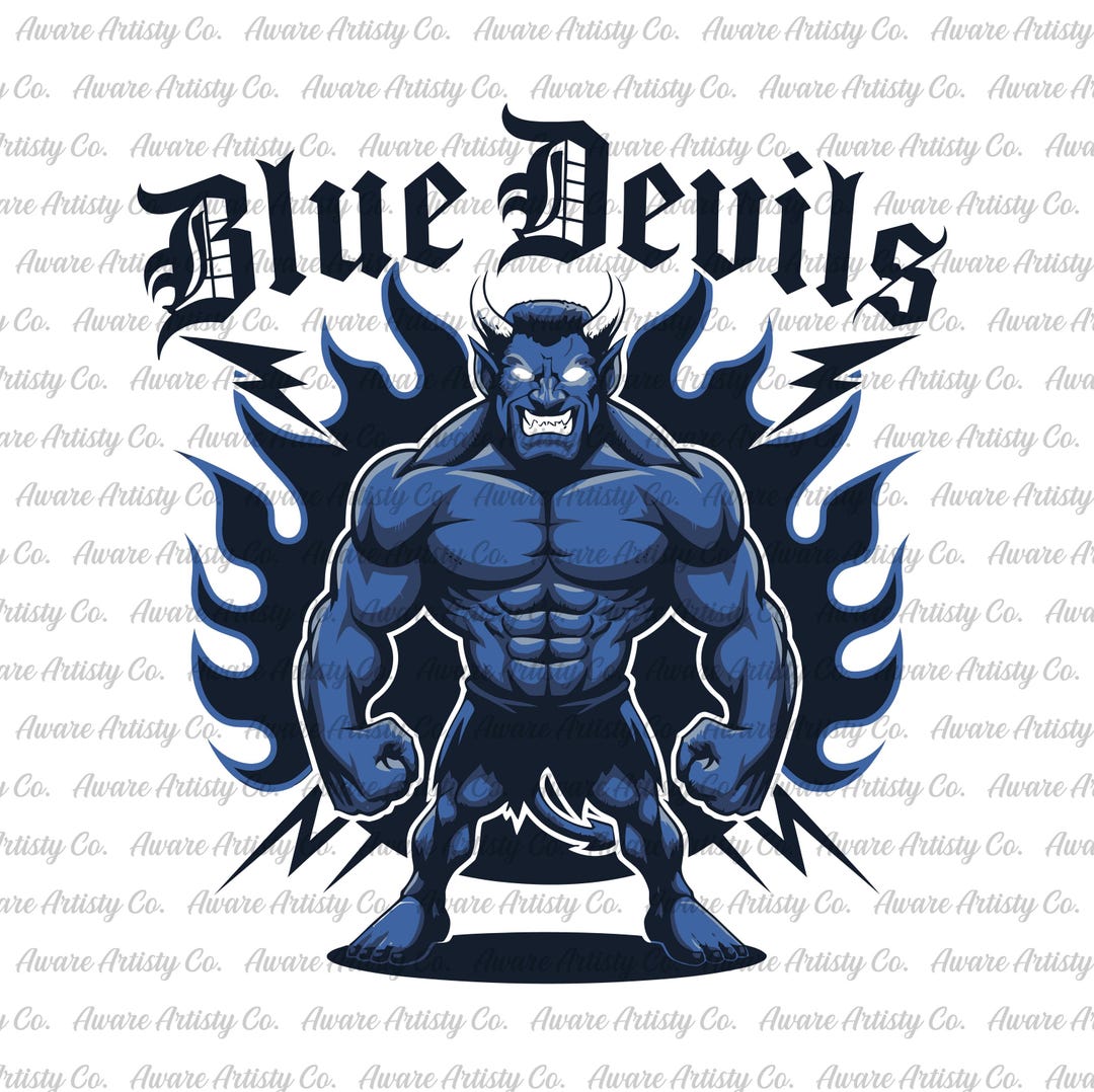 Blue Devils Sports Design, Hi-res SVG & PNG Files Digital Download, Cut ...