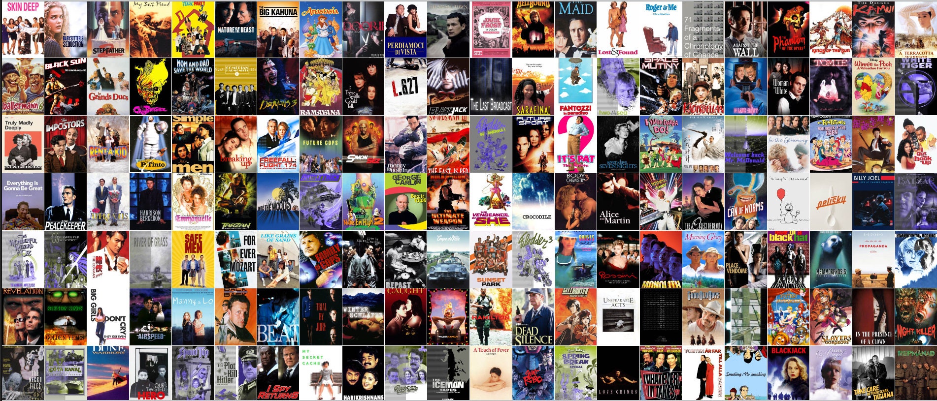 90's Movie Posters Collection Over 700 High-quality Digital Posters ...