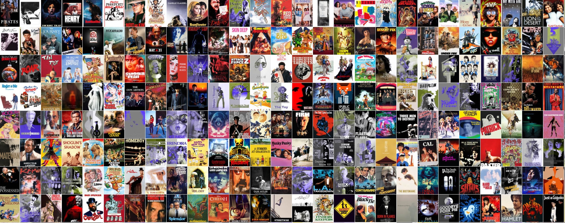 80's Movie Posters Collection Over 600 High-quality Digital Posters ...