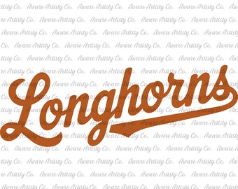 Longhorns .svg File Digital Download - Etsy