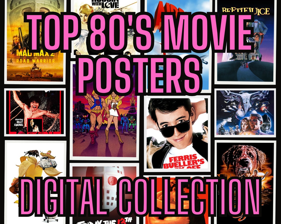 80's Movie Posters Collection Over 600 High-quality Digital Posters ...