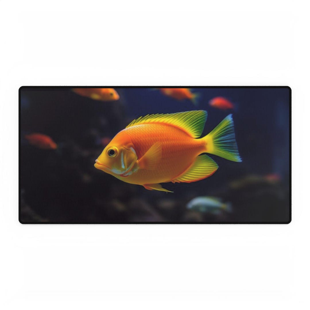 Colorful Fish Desk Mat, Ocean Theme Desk Accessories, Perfect for Home ...